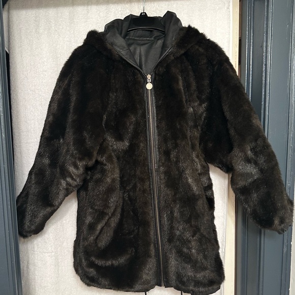 charles klein | Jackets & Coats | Charles Klein Womans Black Reversible ...